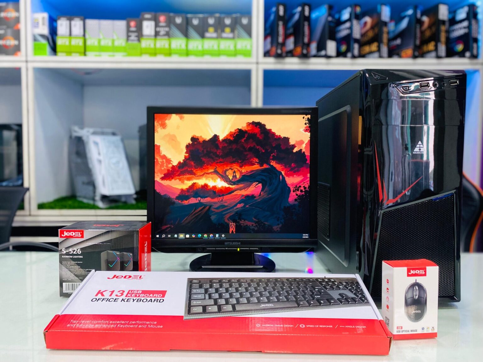 INTEL CORE I5 2ND GEN DESKTOP PC FULL SET WITH 17 INCH MONITOR - Used ...