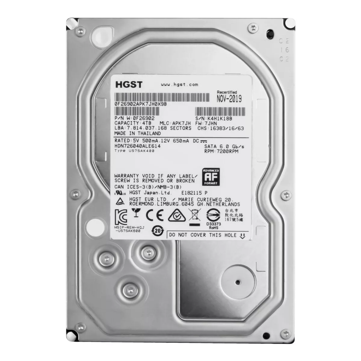 HGST 4TB USED SATA HARD DISK - Used Computers | Gaming Computers |Brand New Computers ...