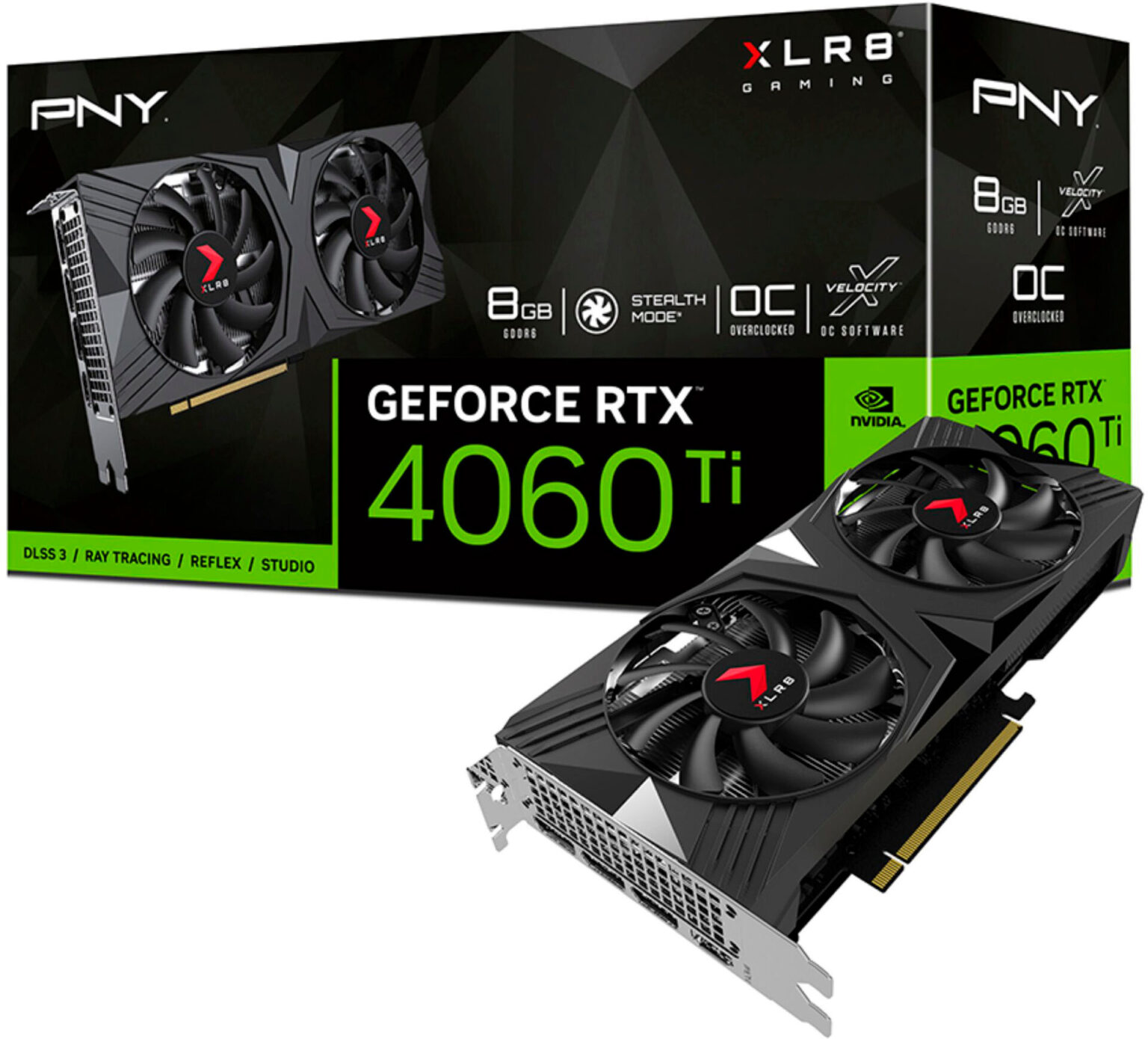 PNY - NVIDIA GeForce RTX 4060 Ti 8GB OC GDDR6 PCIe Gen 4 X16 Graphics ...